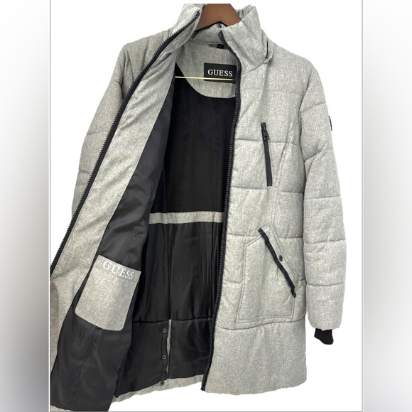 Guess | Jackets & Coats | Guess Gray Puffer Coat | Poshmark